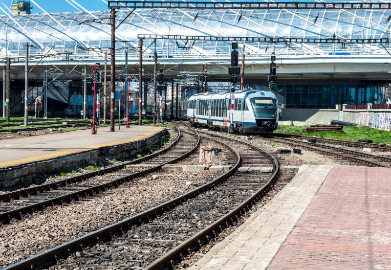 Railway Structure with Train Stock Image - Image of diesel, power: 30499743