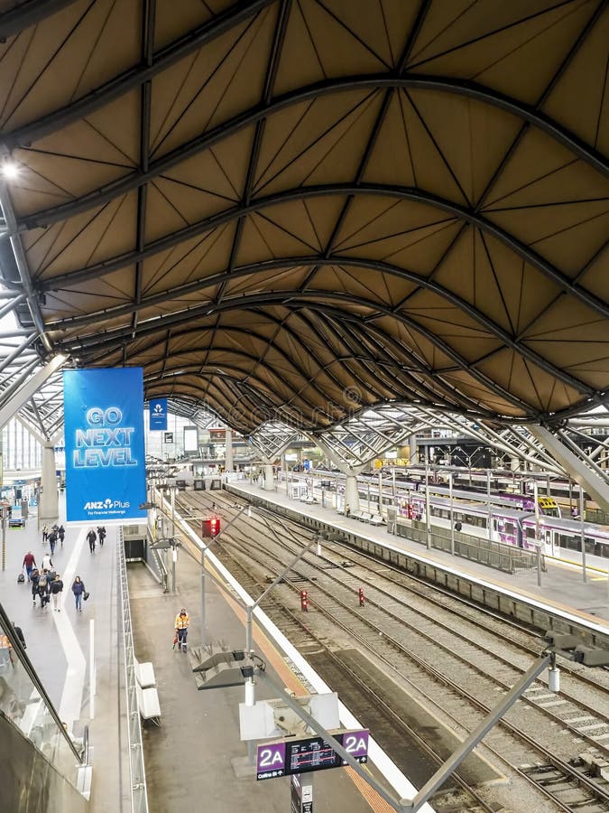 Railway Platforms Viewed from Elevated Vantage Point Editorial Photo ...