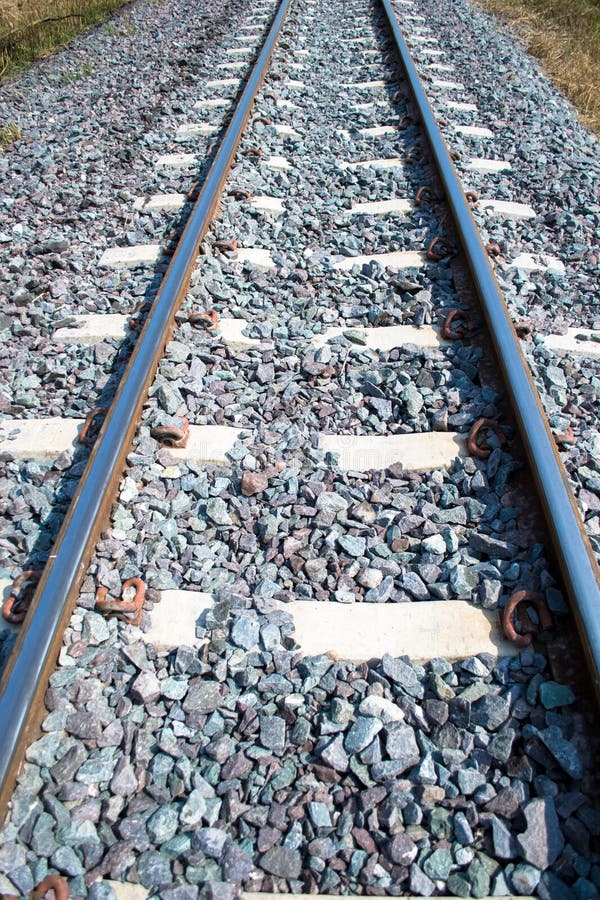 Railway stock image. Image of walkway, track, train, gravel - 36480983