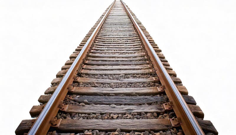 Railway Railroad Train Track or Permanent Way is the Structure on a ...
