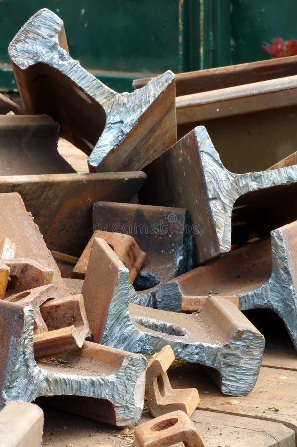 Railway rails scrap stock image. Image of industries - 41629609