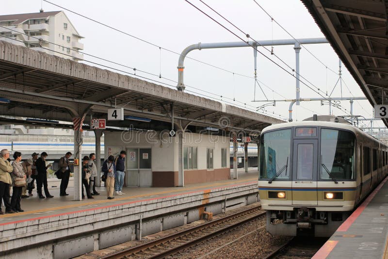 Railway Road in Kobe Station, Japan Editorial Stock Image - Image of ...