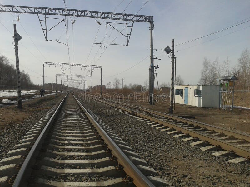 Railway stock image. Image of equipment, rail, perspective - 54946729