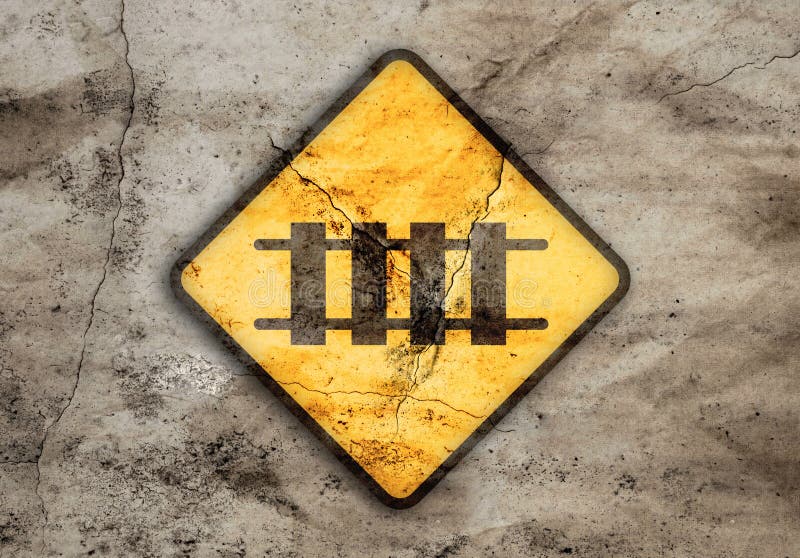 Railway Rusty Sign Picture. Image: 25632614