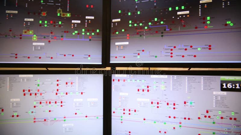 Railway Scheme on Board Display, Zoom Stock Footage - Video of display ...