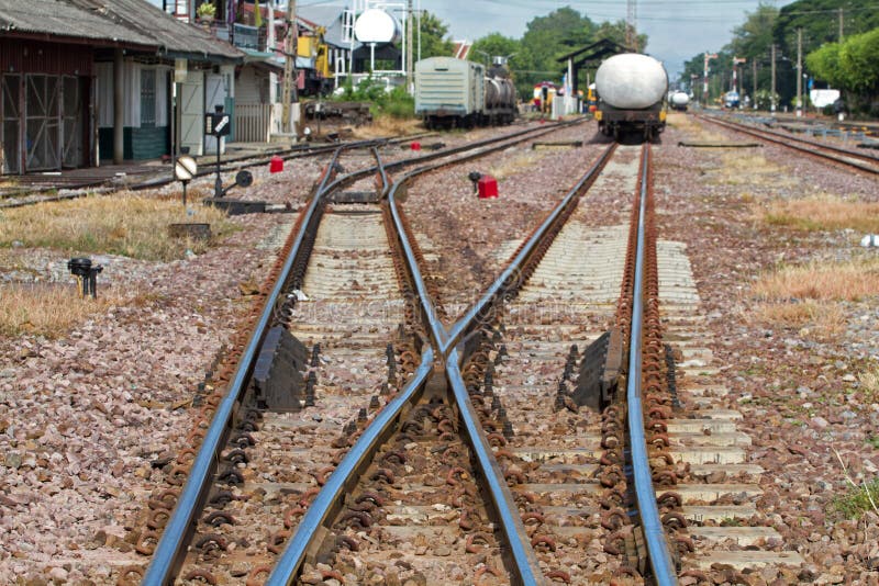 Railway stock image. Image of track, tracks, train, road - 61700405