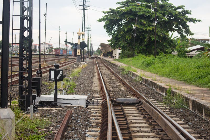 Railway and Sidewalk To the Success Stock Photo - Image of design ...