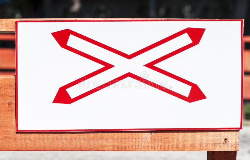 Railway sign stock image. Image of rail, intersection - 32614611