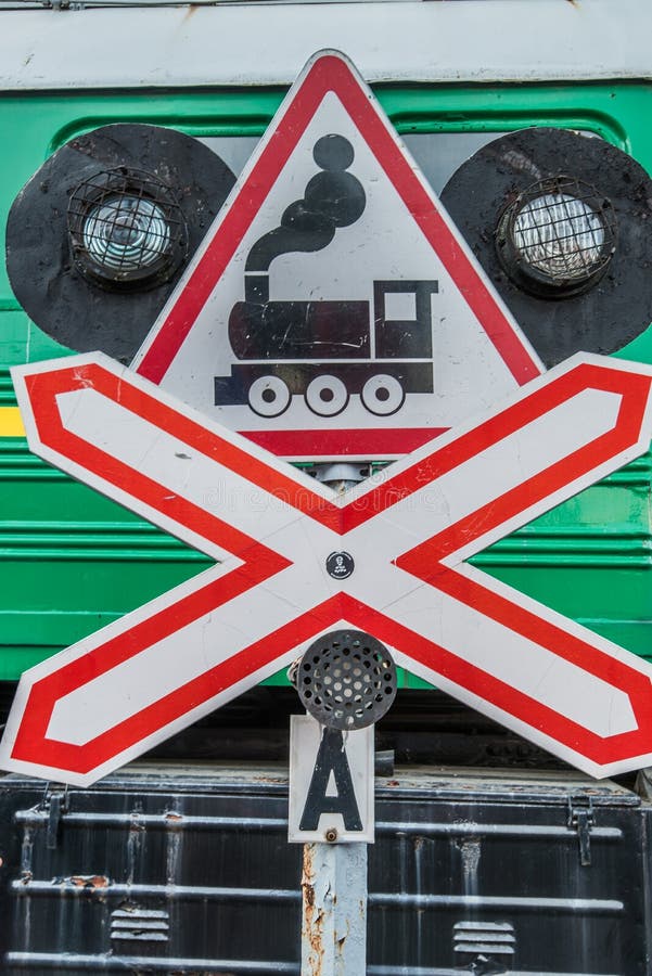 Railway sign stock image. Image of gelezinkelis, railway - 223431877