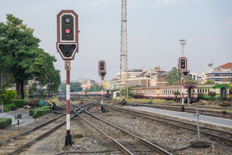 Railway sign posts stock photo. Image of retro, construction - 49427636
