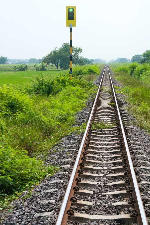 Railway and signal stock photo. Image of railway, track - 27188240