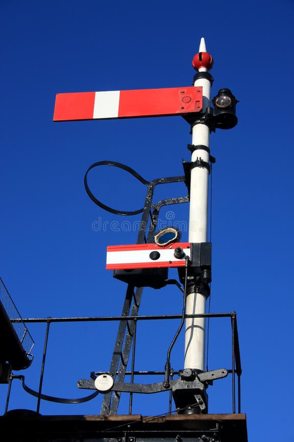 Railway signal stock photo. Image of danger, signal, rail - 28382058