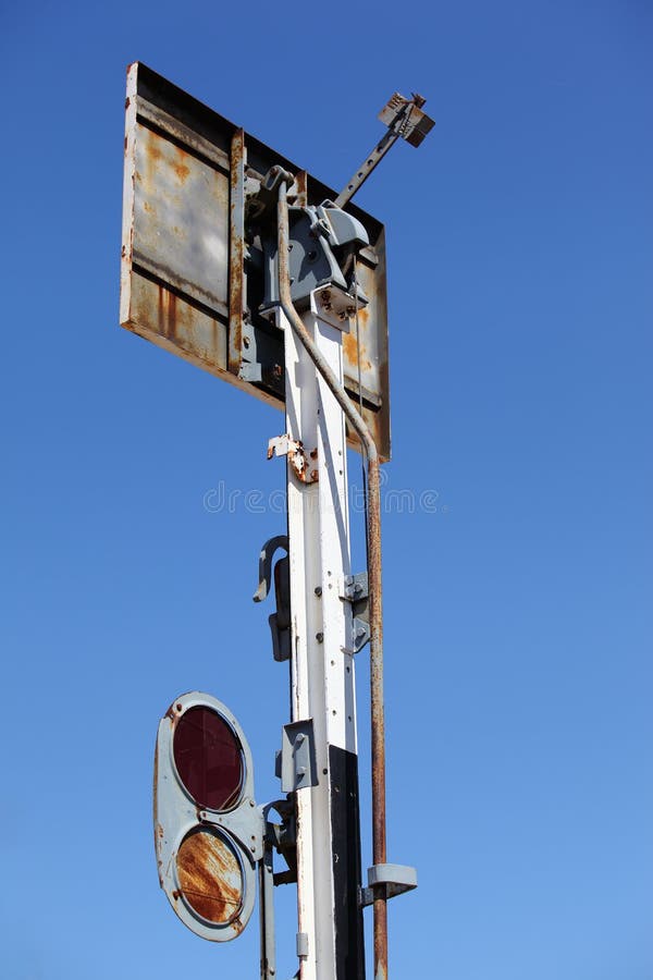 Railway Signal stock photo. Image of nostalgic, signalmen - 32944086