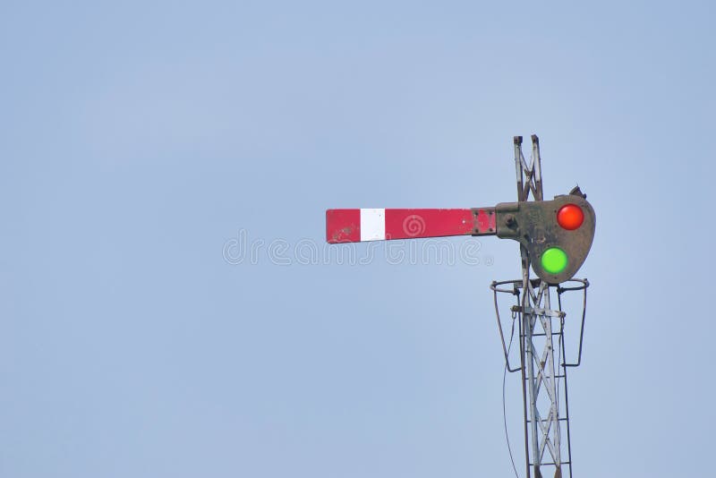 Railway Signal Light stock image. Image of danger, metal - 183408995