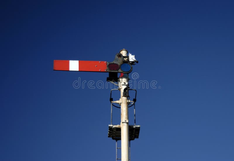 Railway signal stock photo. Image of arrival, train, commuters - 67203198