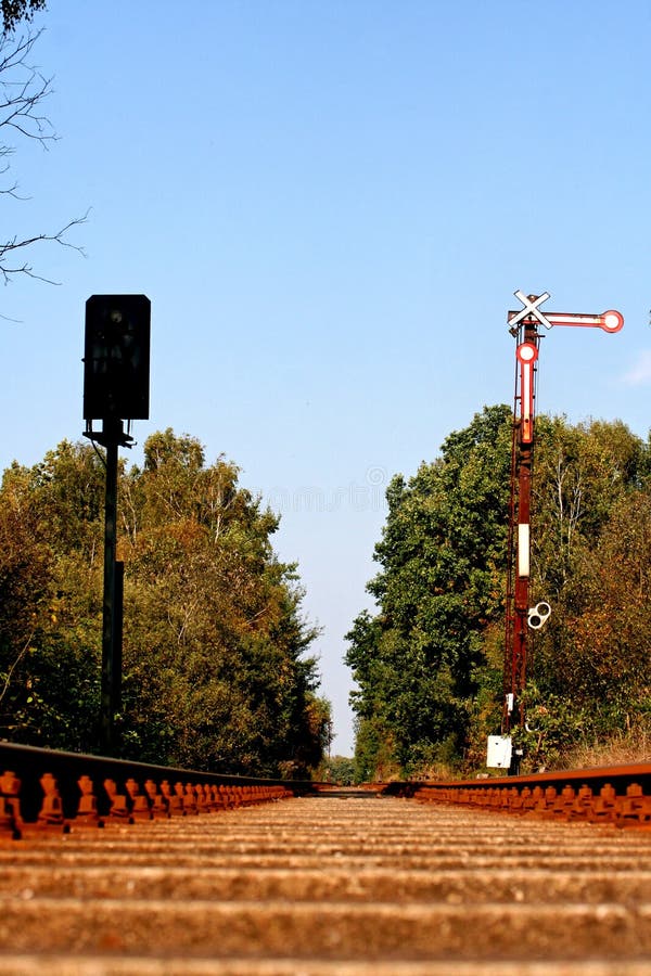 Railway signalling stock photo. Image of exterior, modern - 310626