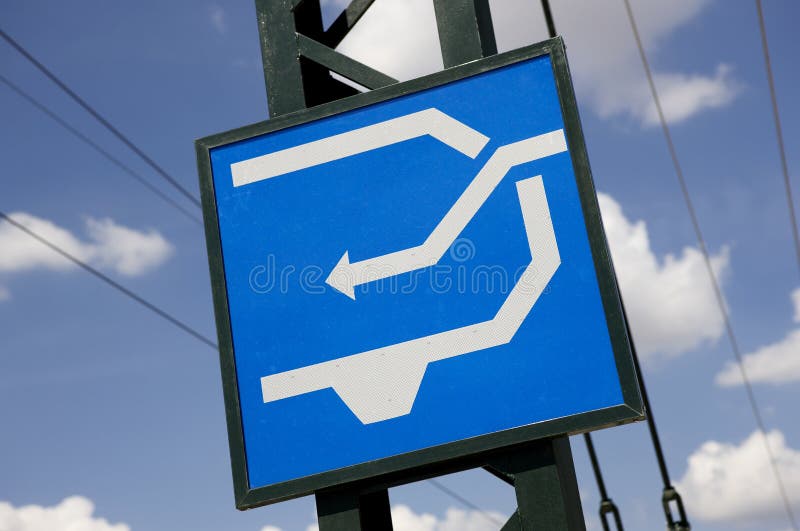Railway signpost stock photo. Image of railway, instruction - 29671052