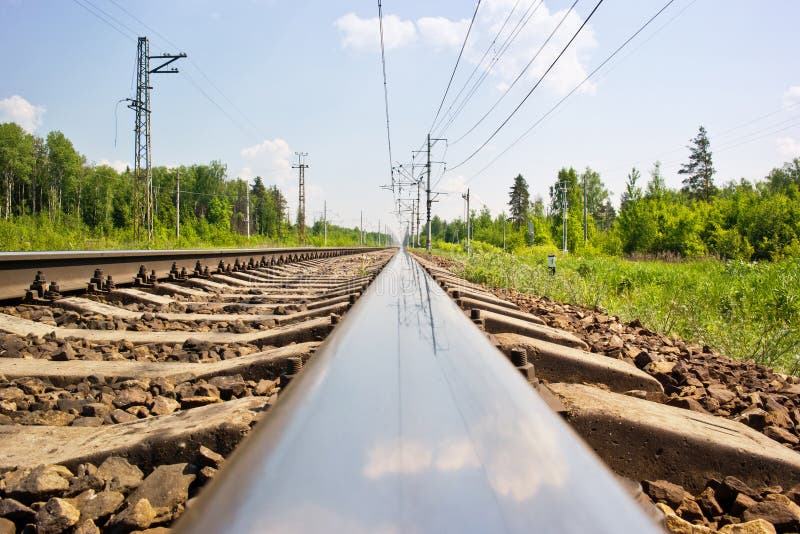 Railway stock image. Image of plane, wire, railway, railroad - 41038557