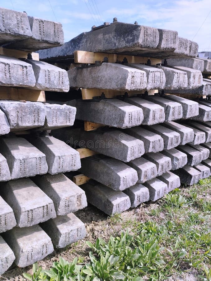 Railway sleepers stock image. Image of road, detail - 275446921