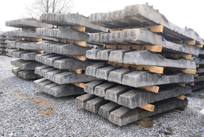 Railway sleepers stock photo. Image of brown, reconstruction - 275446936