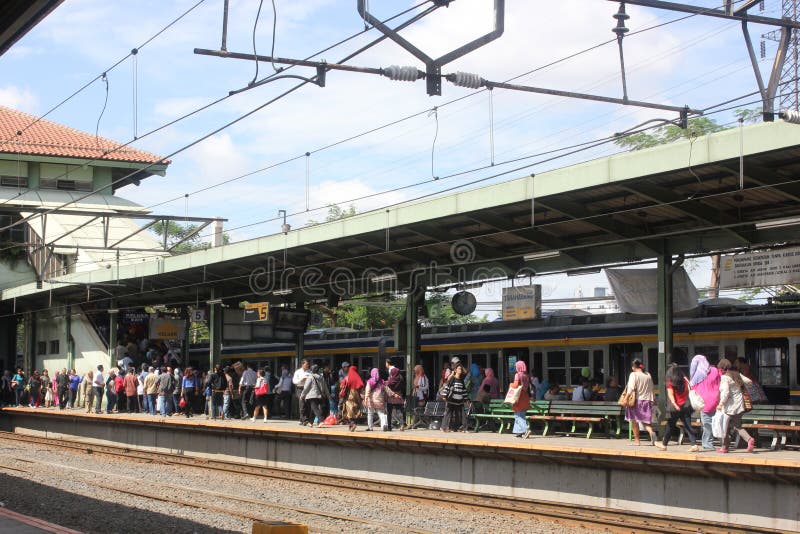 Railway Station editorial photography. Image of indonesia - 23952122