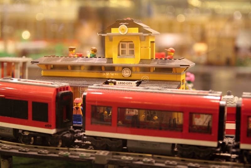 Railway station editorial image. Image of play, lego - 45386790