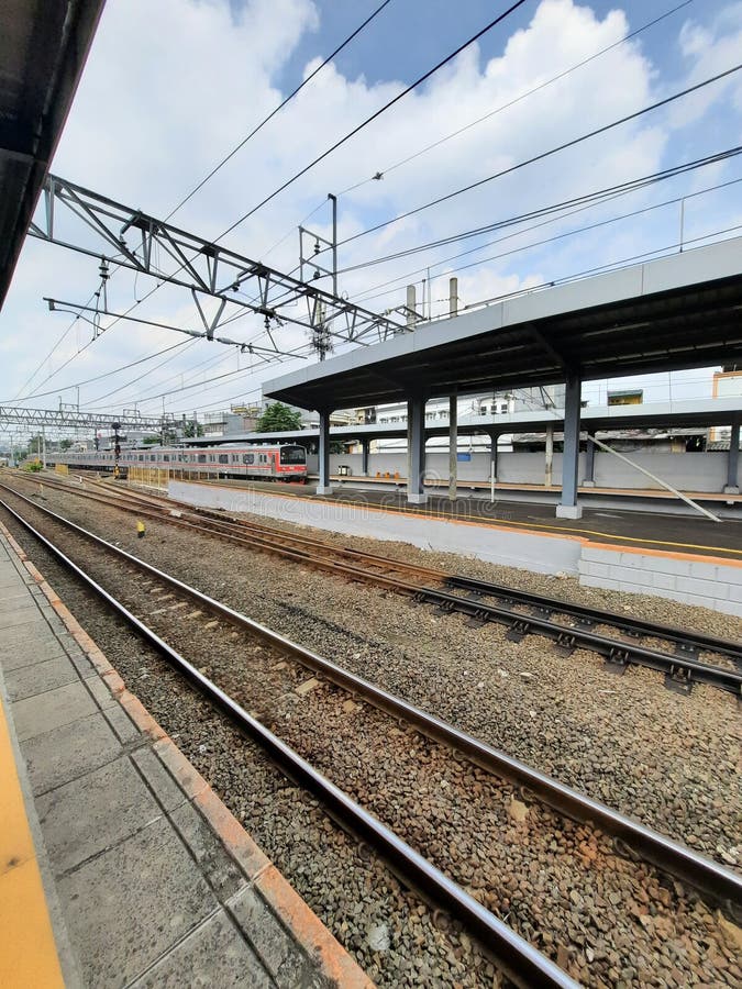 Railway Station Crossing in Jakarta , Indonesia Editorial Photo - Image ...