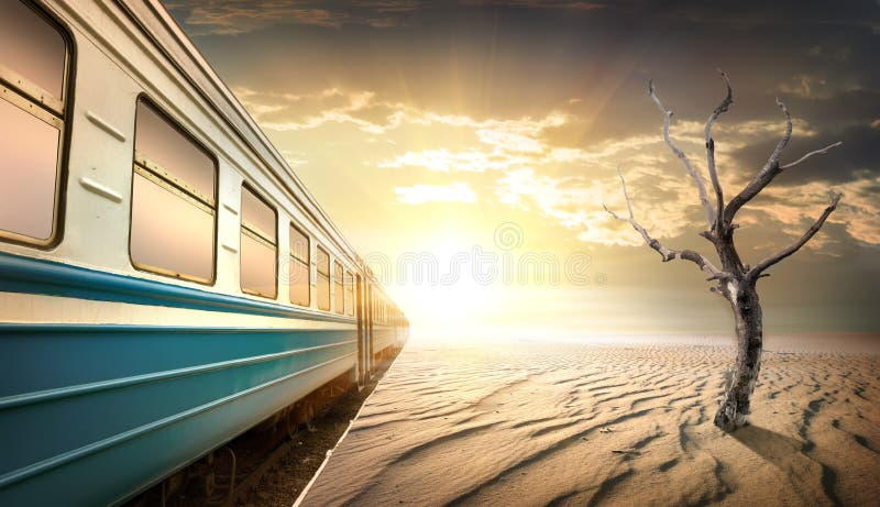 Railway in desert, Chile stock photo. Image of travel - 10244948