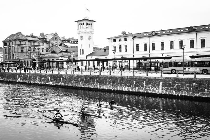 Railway Station, MalmÃ¶, Sweden Editorial Photography - Image of kayak ...