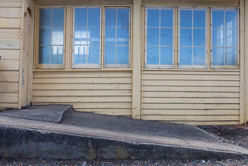 Railway Station Masters Control Hut Stock Photo - Image of industrial ...