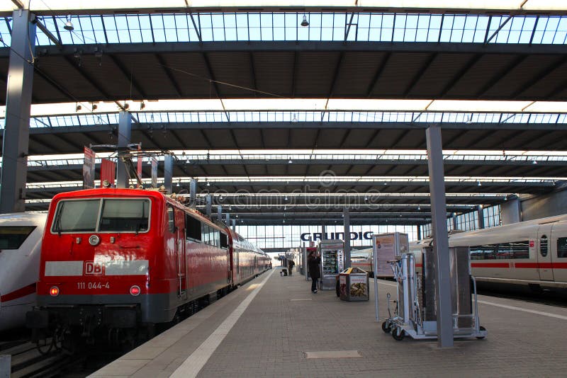Railway Station in Munich, Germany Editorial Photography - Image of ...