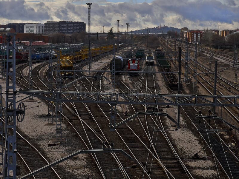 Railway Station stock photo. Image of railroad, railways - 50599258
