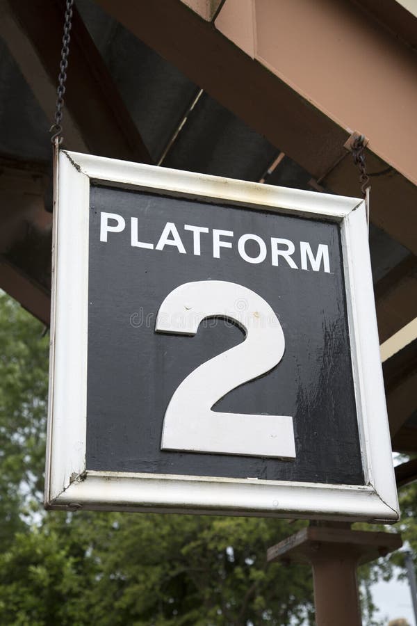 Platform One Sign stock photo. Image of platform, station - 88046212