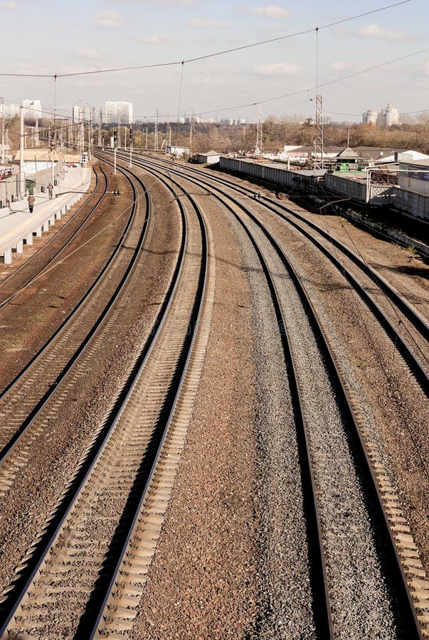 Railway station platform stock image. Image of junction - 81669239