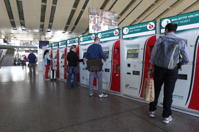 Railway Station in Rome, Italy Editorial Photo - Image of people, italy ...