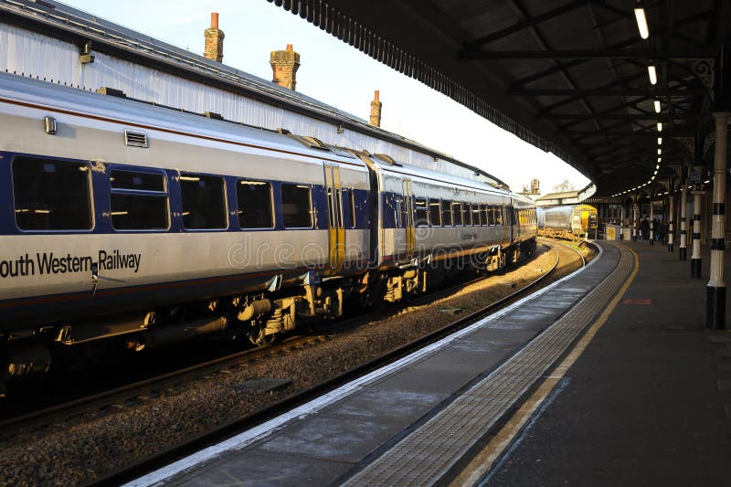 The Railway Station of Salisbury in the Afternoon Editorial Stock Photo ...