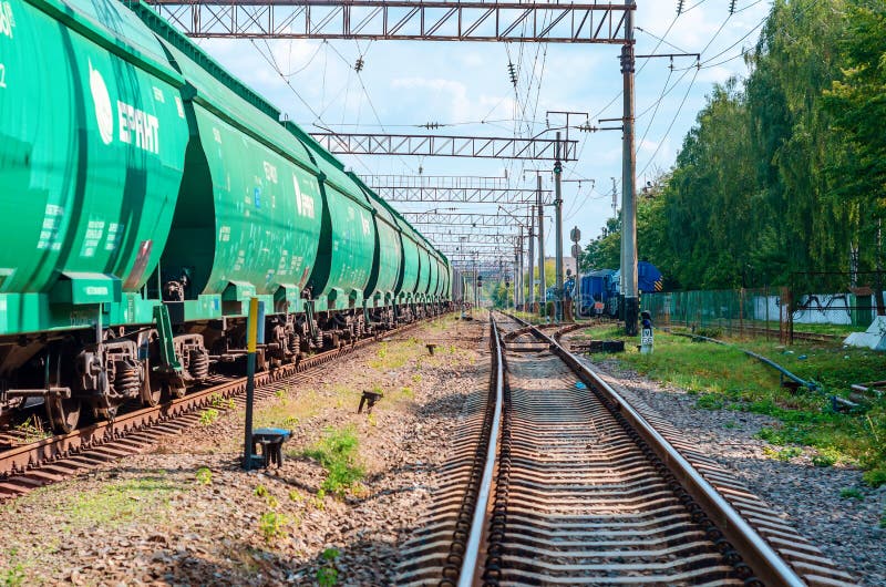 Railway Station. Transportation by Rail Editorial Photo - Image of ...