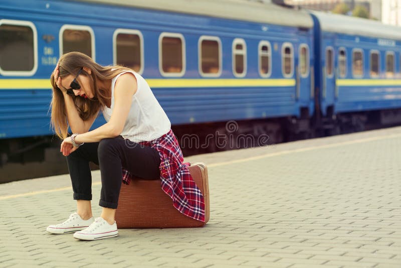 Woman Missing Train Stock Photos - Free & Royalty-Free Stock Photos ...