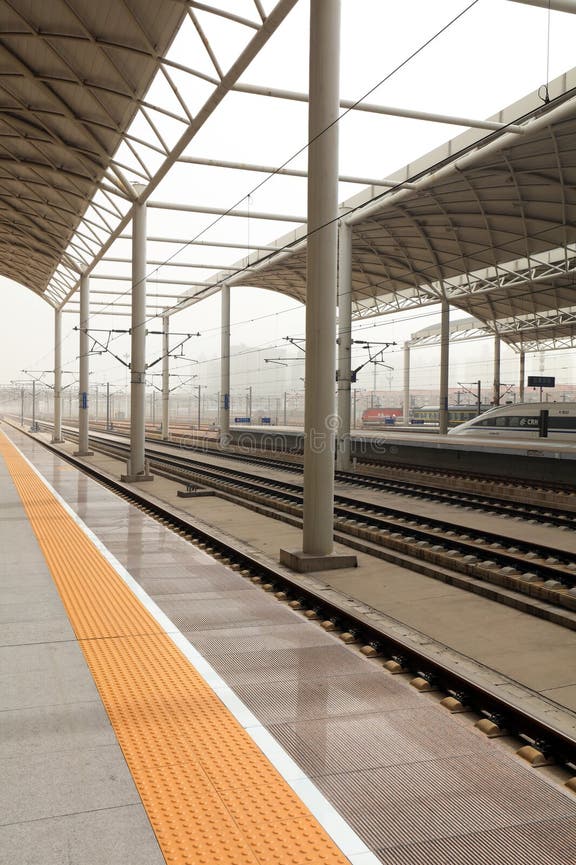 Railway Stations, Platforms and Rails Editorial Image - Image of ...