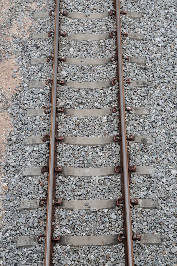Railway with stone texture stock image. Image of logistic - 241373323