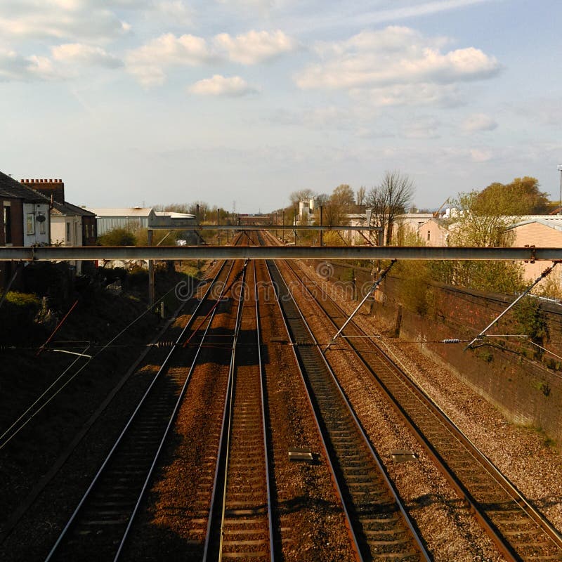 Railway sun stock photo. Image of ariel, bright, sunshine - 53280060