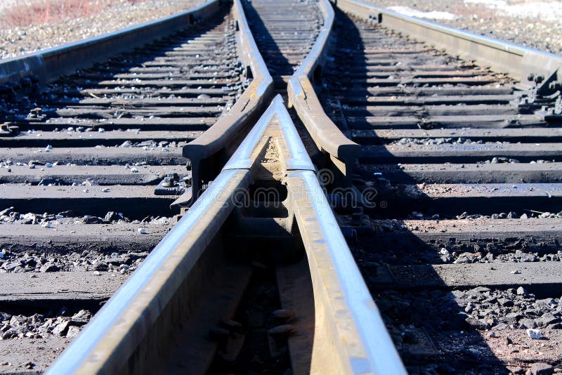 Railway Switch stock photo. Image of railway, delivery - 52640272