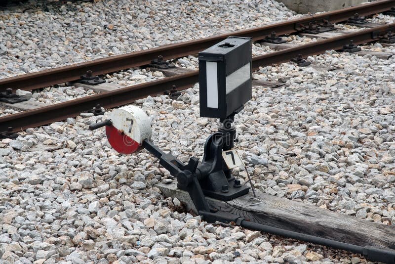 Railway switch stock image. Image of ground, light, commuting - 42174823