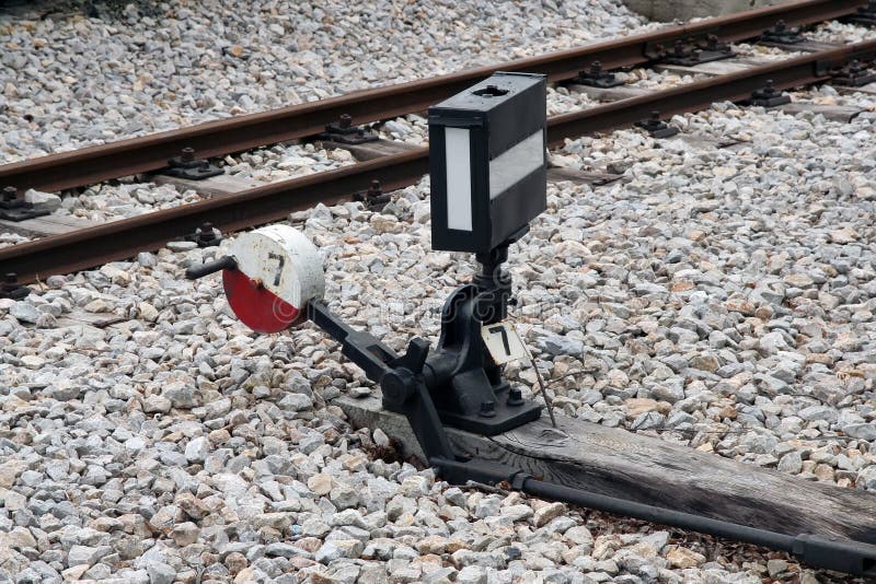 Railway switch stock image. Image of railroad, arrow - 42174857