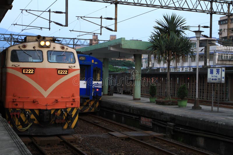 The Railway System , the Train at Taipei 18 April 2011 Editorial Photo ...