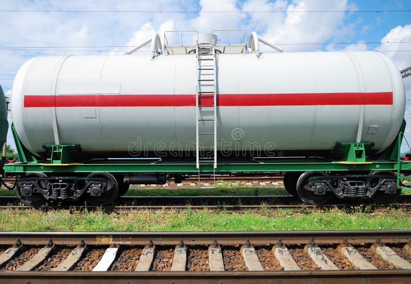 Railway tank with oil stock photo. Image of shipment - 21258382