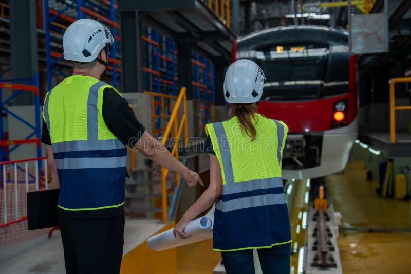 Public Rail Transportation Service Stock Photo - Image of workshop ...
