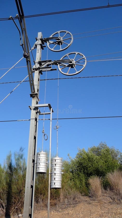 Railway Tension Weight stock photo. Image of power, heavy - 55022356
