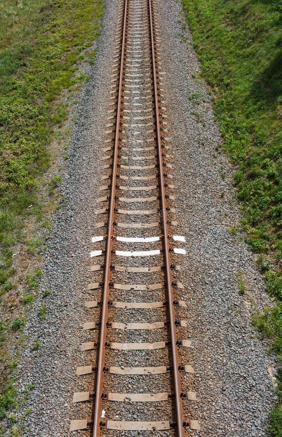 Train rails stock image. Image of iron, transportation - 26052297