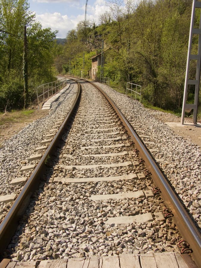 Railway track stock image. Image of railway, landscape - 11064855
